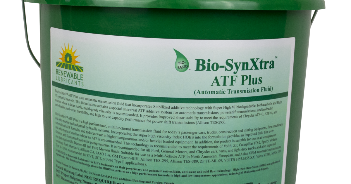 Renewable Lubricants | Bio-SynXtra™ ATF PLUS